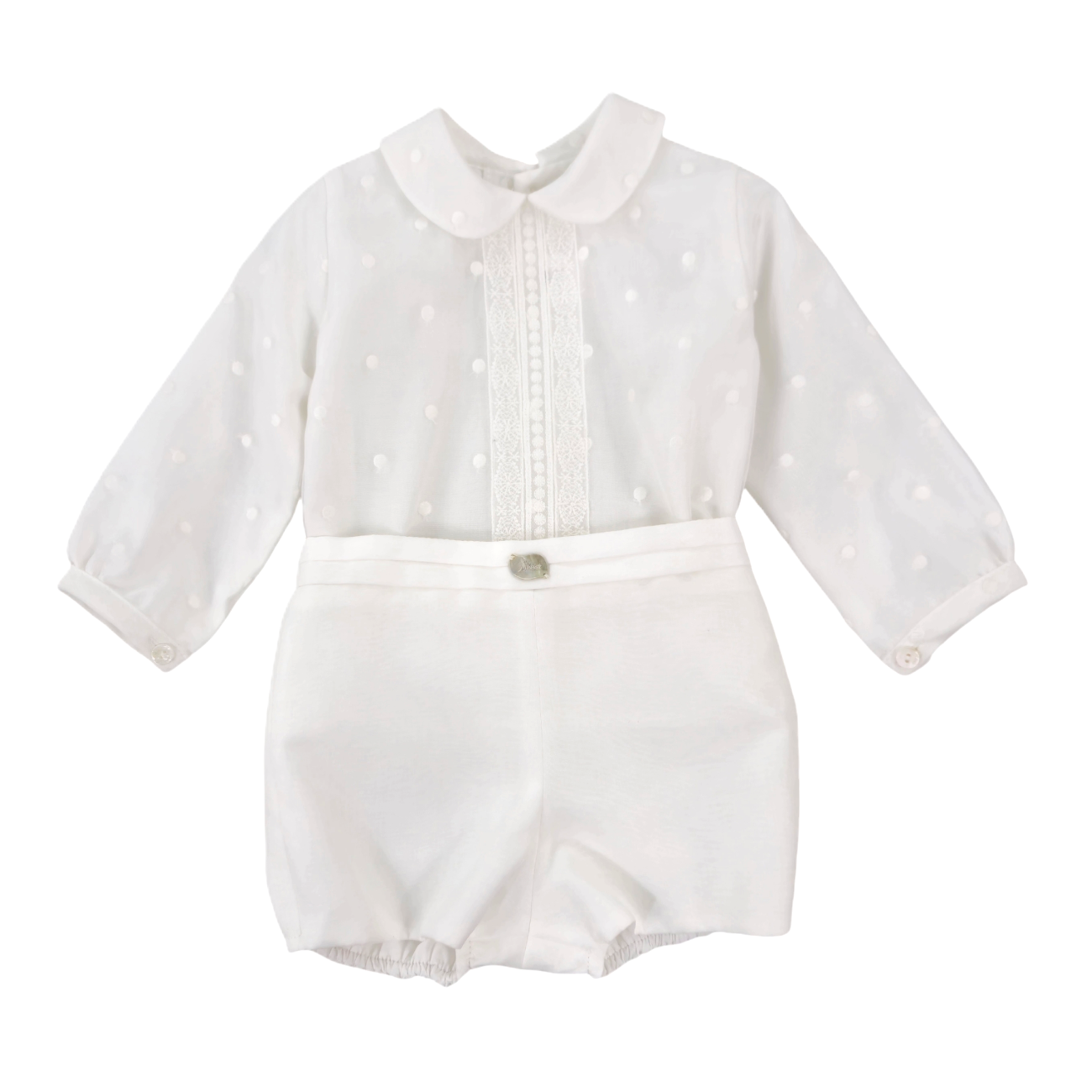 Completo battesimo bimbo in organza